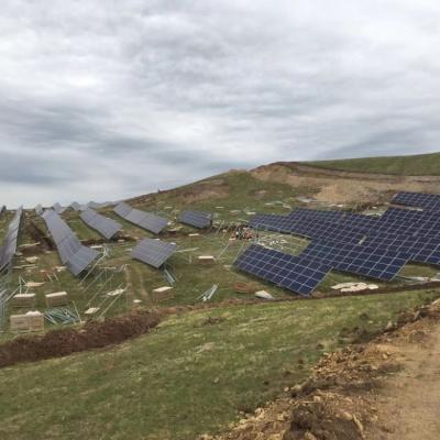 China Landscape Screw Pile Solar Mounting Ground Structure Solar PV Energy Pre-Assembled Rack Brackets for sale