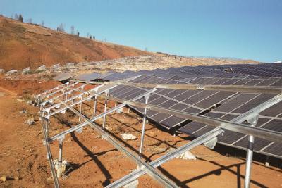 China Cold Rolled Solar PV Module Mounting Structure Easily Adaptable To Ground Mounting for sale