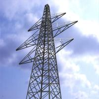 China Rust Protection Lattice Transmission Tower , 500 KV Transmission Tower for sale