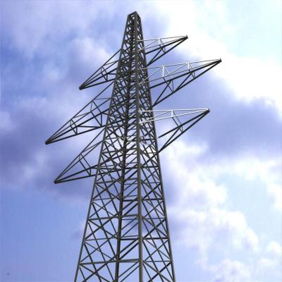 China Rust Protection Lattice Transmission Tower , 500 KV Transmission Tower for sale