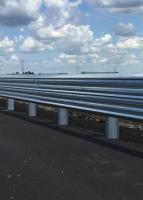 China Hot dipped galvanized Cold Roll Formed Corrugated Road Guard Rail   Carbon Steel Q355 Gauge12 for sale