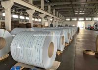 China H14 High Gloss White Pre Painted Aluminum Coil 26 Gauge Thickness For Downspouts for sale