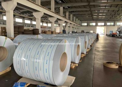China H14 High Gloss White Pre Painted Aluminum Coil 26 Gauge Thickness For Downspouts for sale