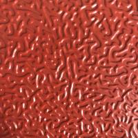 China Embossed Aluminum Red Color Plate 0.50mm*1250mm Aluminum Sheet Used In Automotive Industry for sale