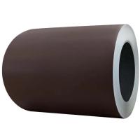 China Brown Color Coated Aluminium Coil Prepainted Aluminum Sheet/Plate/Panel For Curtain Wall for sale
