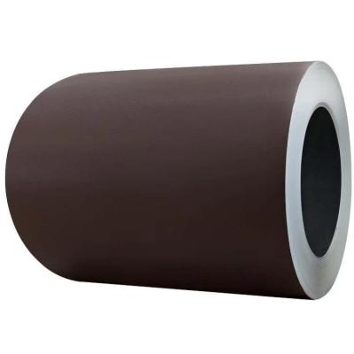 China Brown Color Coated Aluminium Coil Prepainted Aluminum Sheet/Plate/Panel For Curtain Wall for sale