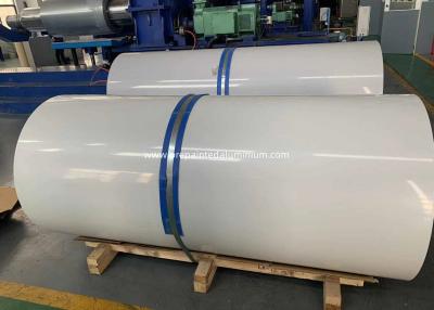 China 2250mm Width Ultra-Wide Alloy 5052 H26 High Glossy White Color Coated Aluminum Coil For Van Truck Box Making for sale