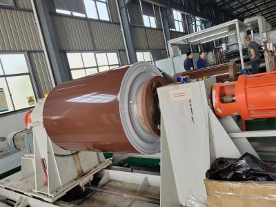 China Brown / Black Ral 9010 Color Coated Aluminum Sheet In Coil 3105 H44 For Production Gutters Or Downspout Making for sale