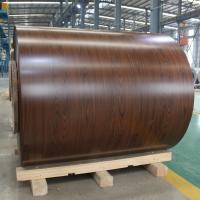 China 0.2mm Fluorocarbon-Coated Wood Pattern Pre-Painted Aluminum Coil - Custom for Commercial Space Wall Decoration Panels (Oak Wood Texture) for sale