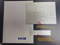 China 0.5mm White Pre-Painted Stucco Embossed Aluminum Sheet 1200x2400mm for Refrigerator Inner Liner for sale