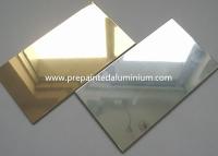 China 86% Reflective Gold Color 0.50mm Thickness Mirror Finish Aluminum Sheet for Automobile Decoration Panel for sale