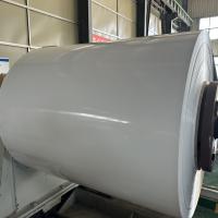 China Thickness .027x 11 3/4'' width high gloss white aluminum coil for manufacture 5'' gutters for sale