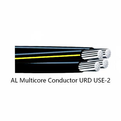 China AL Multicore Conductor URD USE-2, UL Cables 600 V Aluminum Underground Residential Distribution Cable with Multicore Stranded Conductors for Power Systems for sale