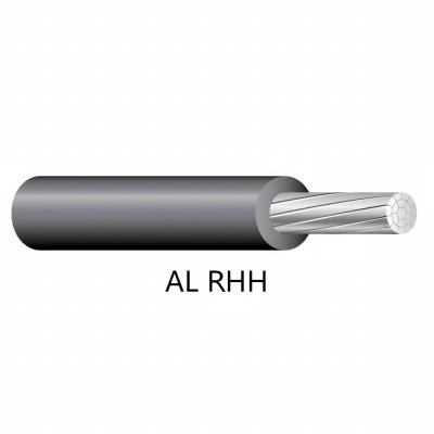 China AL RHH, UL Cables aluminum insulated power cables rated 600 volts for feeder circuits branch circuits and electrical equipment connections for sale