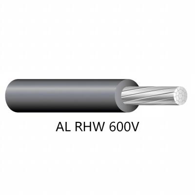 China AL RHW 600V, UL Cables aluminum RHW 600V XLPE insulated wire for power distribution feeder branch circuits and electrical equipment connections for sale