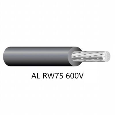 China AL RW75 600V, UL Cables 600V aluminum conductor cables suitable for conduit raceway cable tray and protected outdoor electrical installations for sale