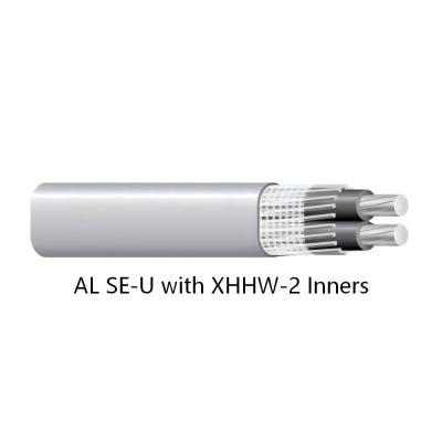 China AL SE-U with XHHW-2 Inners, UL Cables stranded aluminum conductors insulated with XHHW2 cross linked polyethylene for service entrance and feeder circuits for sale
