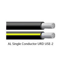 China AL Single Conductor URD USE-2, UL Cables Aluminum Single Conductor Underground Distribution Cable for Service Entrance Direct Burial and Utility Power Applications for sale