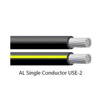 China AL Single Conductor USE-2, UL Cables aluminum single conductor 2 cable designed for underground feeder circuits and utility distribution applications for sale