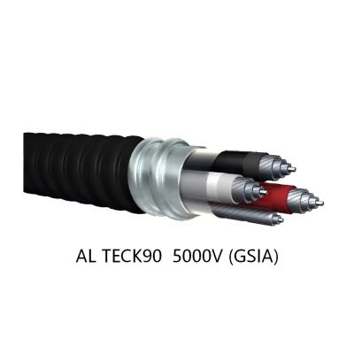 China AL TECK90 5000V (GSIA), UL Cables High Voltage Aluminum TECK90 5000V Galvanized Steel Interlocked Armor Cable for Mining Oil Gas and Power Generation Plants for sale