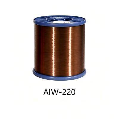China AIW-220 Polyamide Imide Enamelled Round Copper Wire Class 220 0.02mm To 5mm Diameter for sale