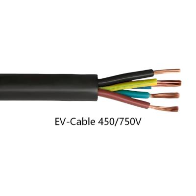 China 450V 750V Flexible EV Charging Cable Thermoplastic Insulation For Power Transmission for sale