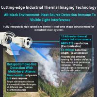 China Fire Detection Camera Border Control 25km Laser Ranging IP66 Compliant Industrial PTZ Camera Factory for sale