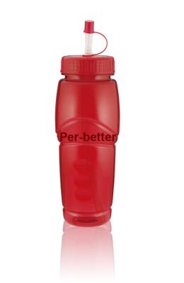 China 600ml water bottle with straw for chrildren for sale