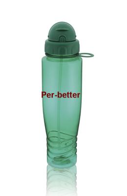 China 750ml Tritan water bottle with straw for sale