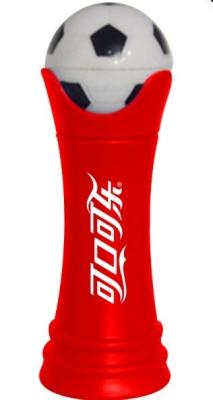 China soccer style water bottles with push-pull lid for FIFA world cup for sale