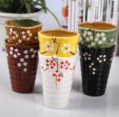 China colorful ceramic coffee mug with different pattern for sale
