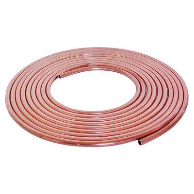 China Copper Coil Pipes 1/4 3/8 1/2 3/4 Inch 99.9% Pure Copper Tube for Air Conditioning HVAC for sale
