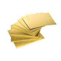 China Gold Color Brass Sheet H62 H65 H90 0.1mm-150mm Thickness Copper Metal Plate for Industrial Use for sale