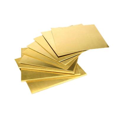 China Gold Color Brass Sheet H62 H65 H90 0.1mm-150mm Thickness Copper Metal Plate for Industrial Use for sale