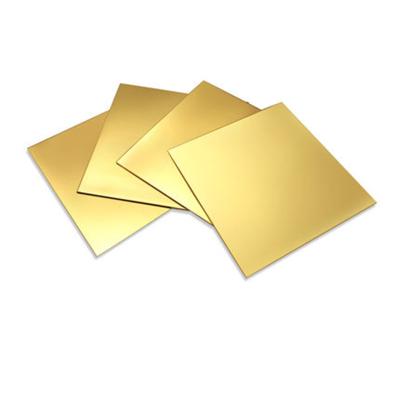 China ASTM H63 C27200 CuZn37 Brass Sheet Plate 99.9% Pure Copper 0.5-2000mm Width for sale