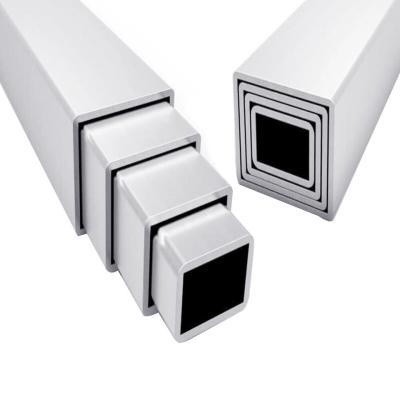 China Square Rectangular Aluminum Pipe Tube Extruded With 6063 T5 6061 T6 Material for sale