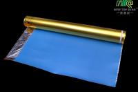 China 3mm Waterproof IXPE Foam Underlayment , 33kg/m3 Sound Proof Underlay With Golden Film for sale