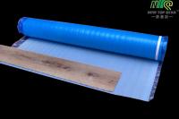 China 20KG/M3 Floor Underlay Roll Tape Attached 2mm Blue EPE Underlayment for sale