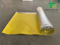 China Yellow IXPE Foam Underlay 200sqft/Roll Silver Vapor 3-In-1 Flooring Underlayment for sale
