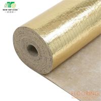 China Green Waterproof Foam Underlay Vinyl Click Flooring Underlay 920KGS/M3 for sale