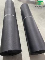 China Black Floating Floor Acoustic Underlay Waffle Pattern Vinyl Flooring Underlayment Waterproof for sale