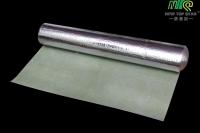 China 920KGS/m3 Acoustic Floor Underlayment Rubber Carpet Underlay With Silver Vapor Barrier for sale