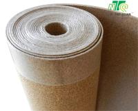 China 1mm Thick Eco Cork Underlayment Soundproofing 220kg/Cbm For PVC Flooring for sale