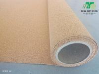 China 1mm Thick Eco Cork Underlayment Soundproofing 220kg/Cbm For PVC Flooring for sale