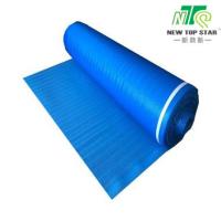 China 2mm Blue Hardwood Flooring Underlayment 20KG/M3 EPE With 0.02mm PE Film Overlap for sale