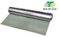 China 920KGS/m3 Acoustic Floor Underlayment Rubber Carpet Underlay With Silver Vapor Barrier for sale