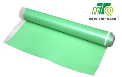 China 2mm Thick IXPE Laminate Flooring Underlayment 33kgs/M3 Green For All Floor for sale