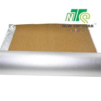 China 3mm thick acoustic silent cork underlay with silver foil for sale