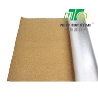 China 3mm thick acoustic silent cork underlay with silver foil for sale