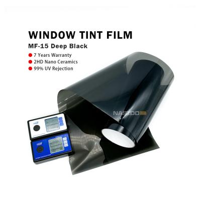 China Black 97% IRR HD Nano Ceramic Anti Heat Window Film Car Solar Film 1.52*30m/roll for sale